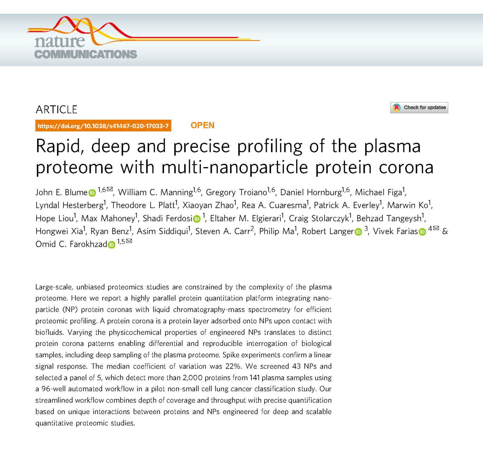 Proteograph Product Suite | Seer