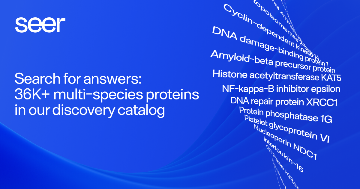 Protein Discovery Catalog - Pushing the Boundaries in Proteomics | Seer Inc.
