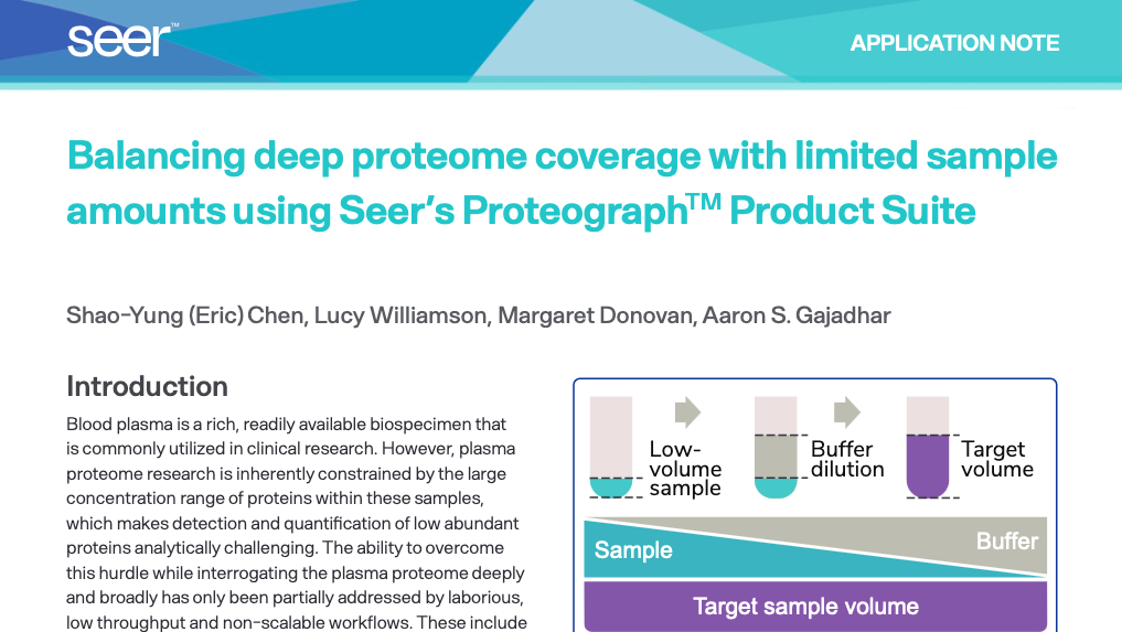 Proteograph™ Product Suite | Seer